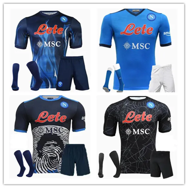 Napoli Soccer Jerseys 3RD Football Kit 2021/22 Naples Special Kits ...