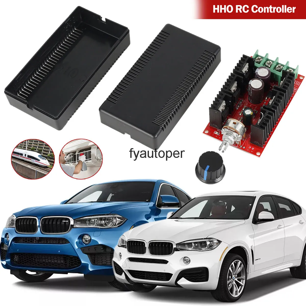 PWM DC Motor Speed Controller 10 50V 40A 2000W Max Power For 12V 48V ...