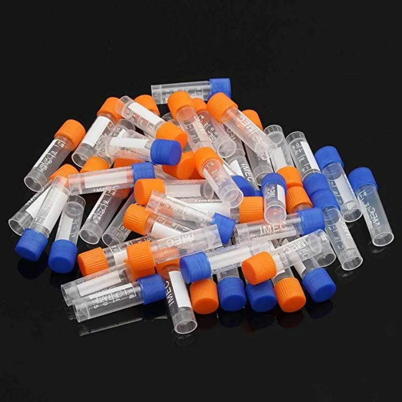 8ml Graduated Cryogenic Vials Plastic Freezing Tubes With Screw Caps ...