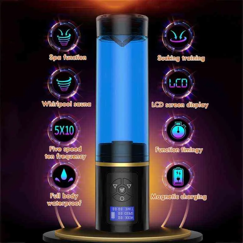 Nxysex Pump Toys Water Bath Penis Pump Enlargement Sex Toys For Men Male Vacuum Masturbator