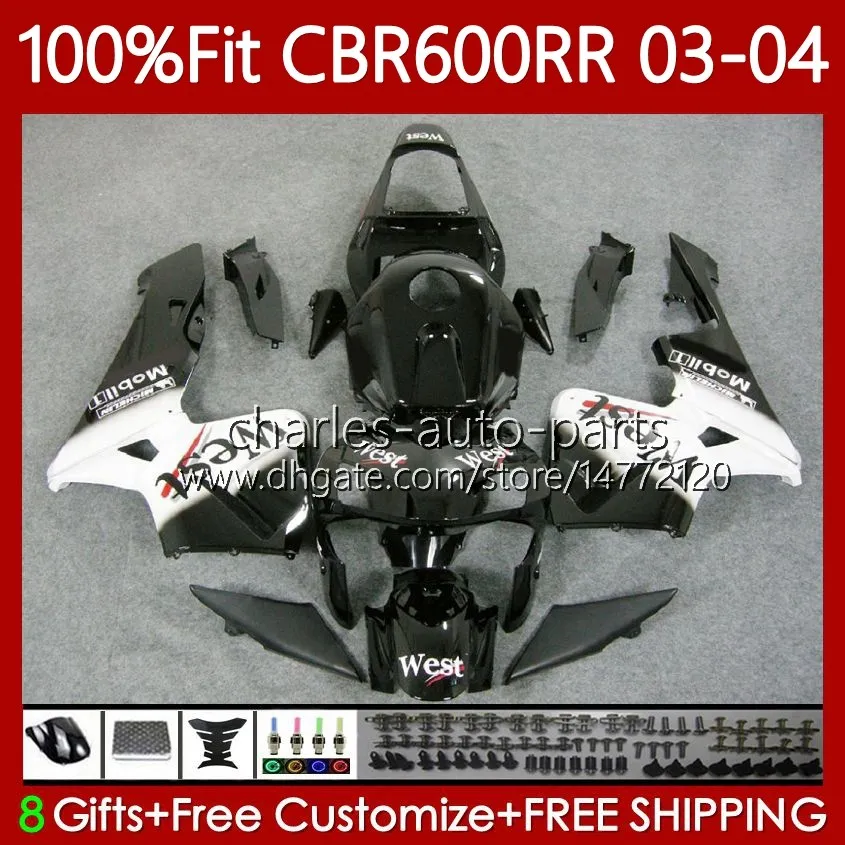 OEM Body For HONDA CBR 600RR 600F5 600CC 03 04 Bodywork 71No.12 CBR 600 ...