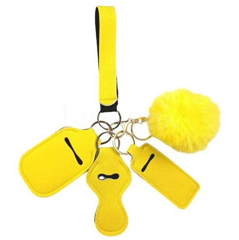 Self Defense Keychain Set Pompom Wrist Strap, Titanium Keyring For Men ...