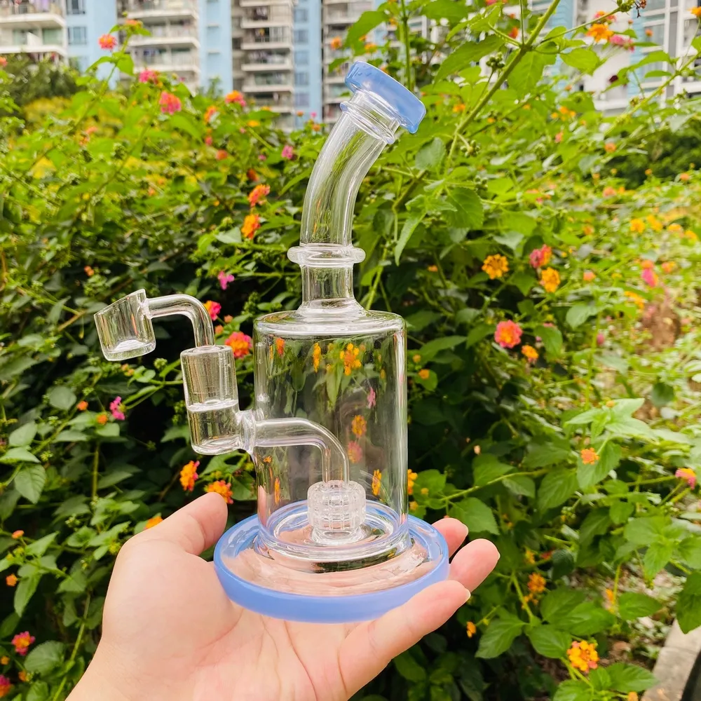 Bulk Order 8 Tall Glass Dab Rig With Bong Matrix Perc, 5mm Thick Water ...