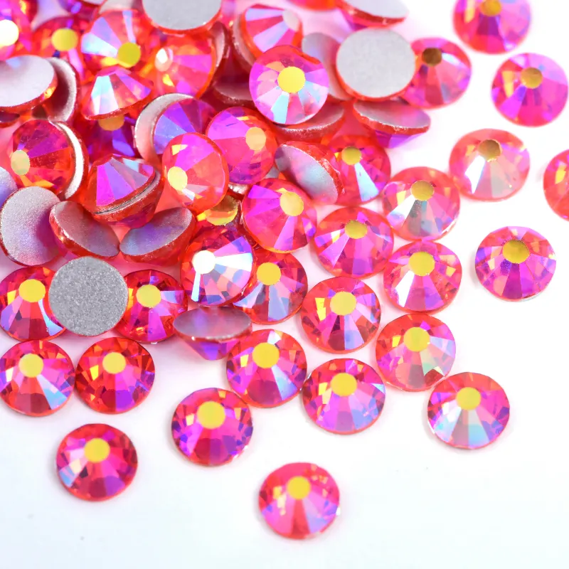 Orange AB Rhinestones for Nail Art - SS3-SS30 Crystals, Glitters ...