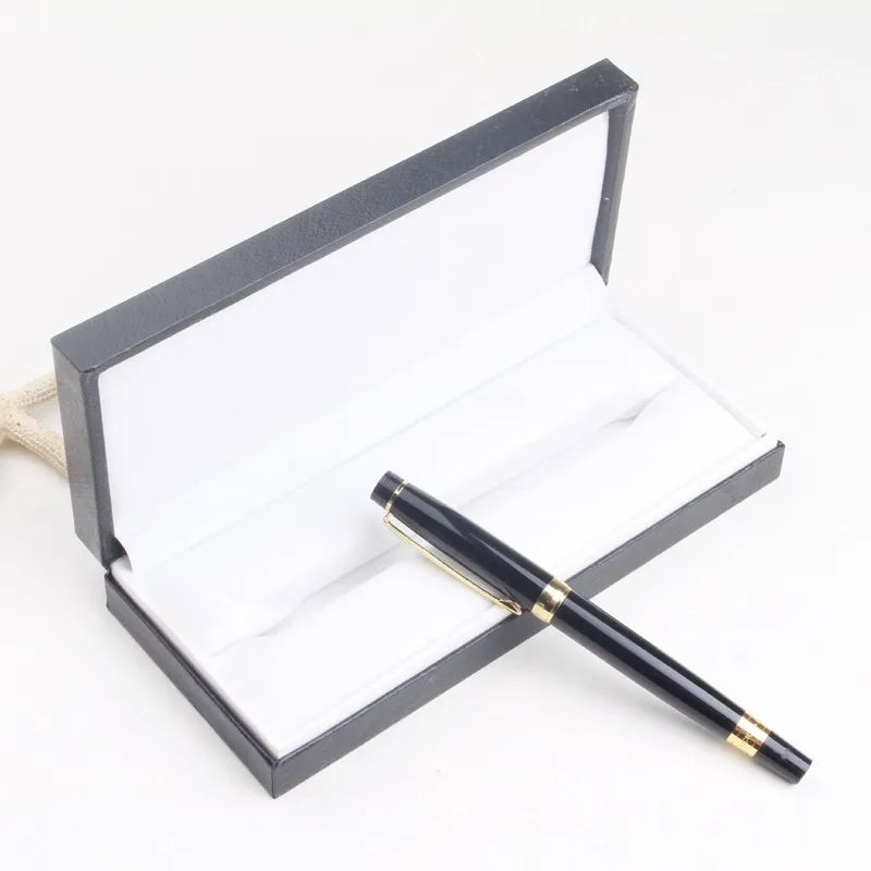 Leather Pencil Cases Elegant Black Leather Pen Box For Fountain ...