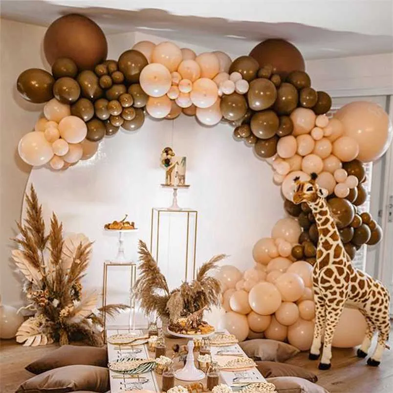 Jungle Balloons Garland Arch Kit With Animal Balloons Perfect For First ...