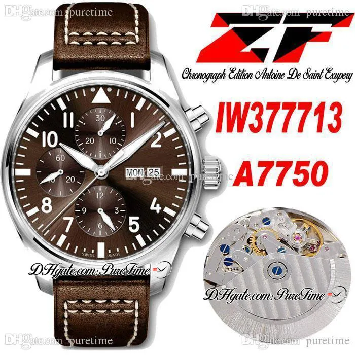 ZF Chronograph Edition ETA A7750 Otomatik Erkekler İzle Antoine De ...