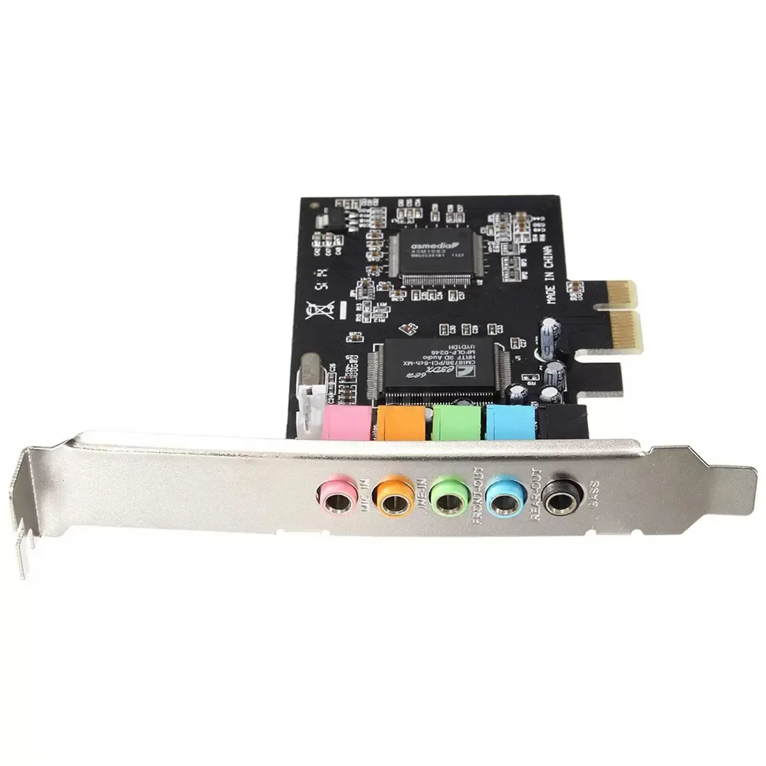 PCI-E 5.1 Surround Sound Card - 6 Port Audio, CMI8738 Chipset, Cinema ...