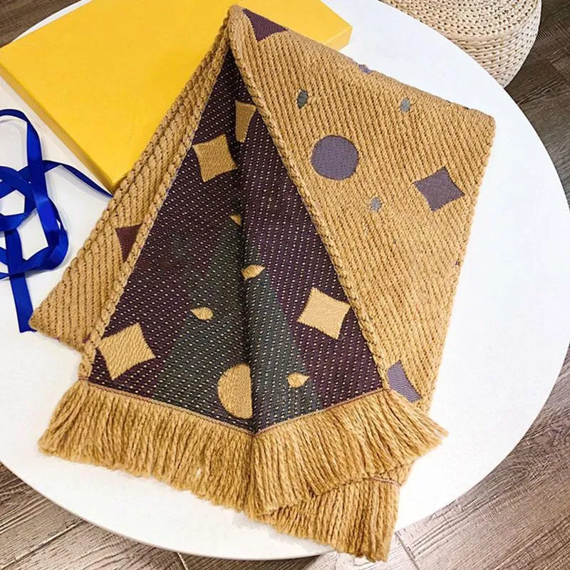 Fashion Scarf: Winter Wool Designer Cashmere and Cotton Scarf for Women ...