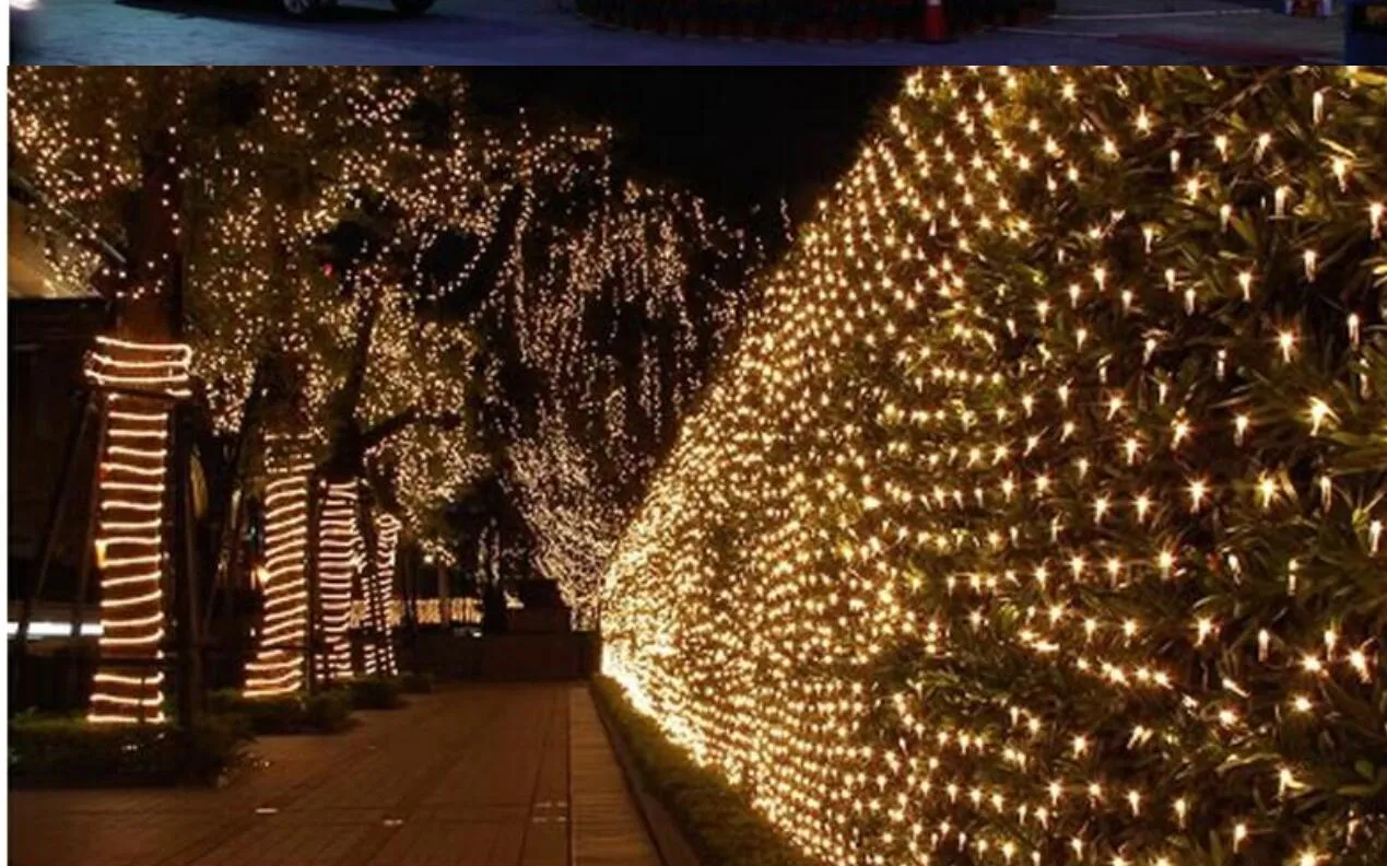 640 LED Net Lights 6M X 3M Outdoor Garden String Lights, 210 LED 3M X ...