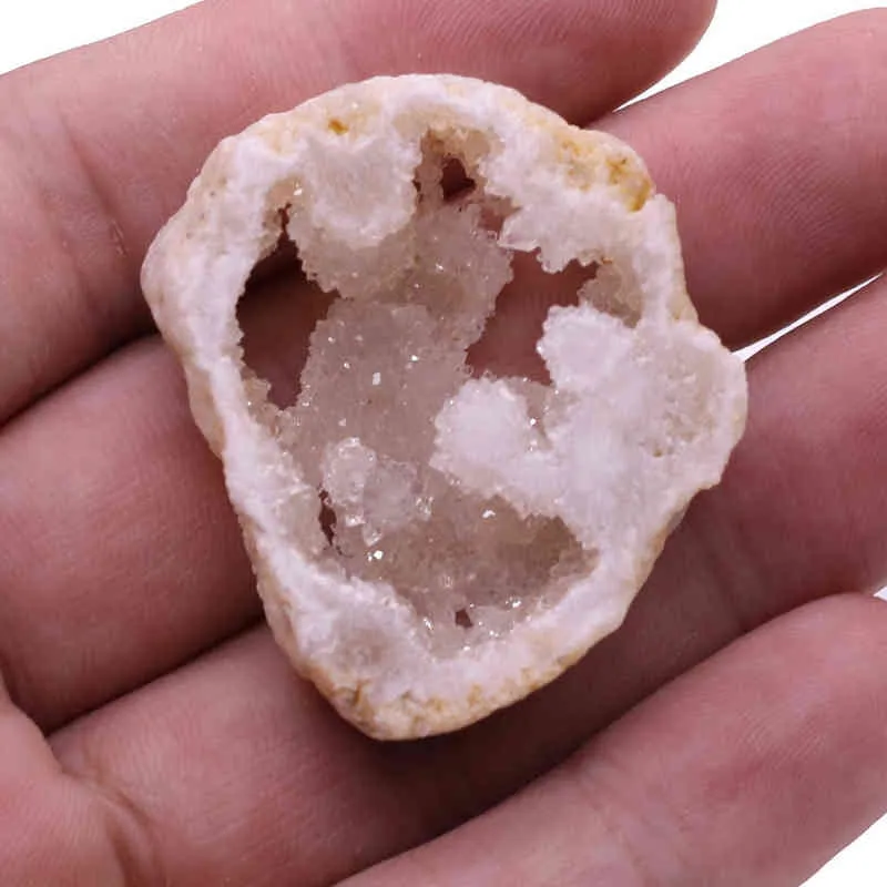 Natural Agate Stone Necklace - Crystal Quartz Slice Pendant, Unique ...