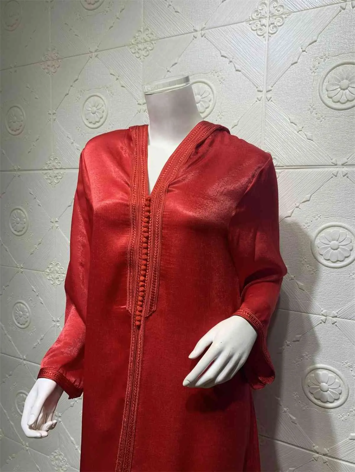 Siskakia Dubai Árabe Musulmán Abaya Vestido Para Mujeres Otoño 2020 ...