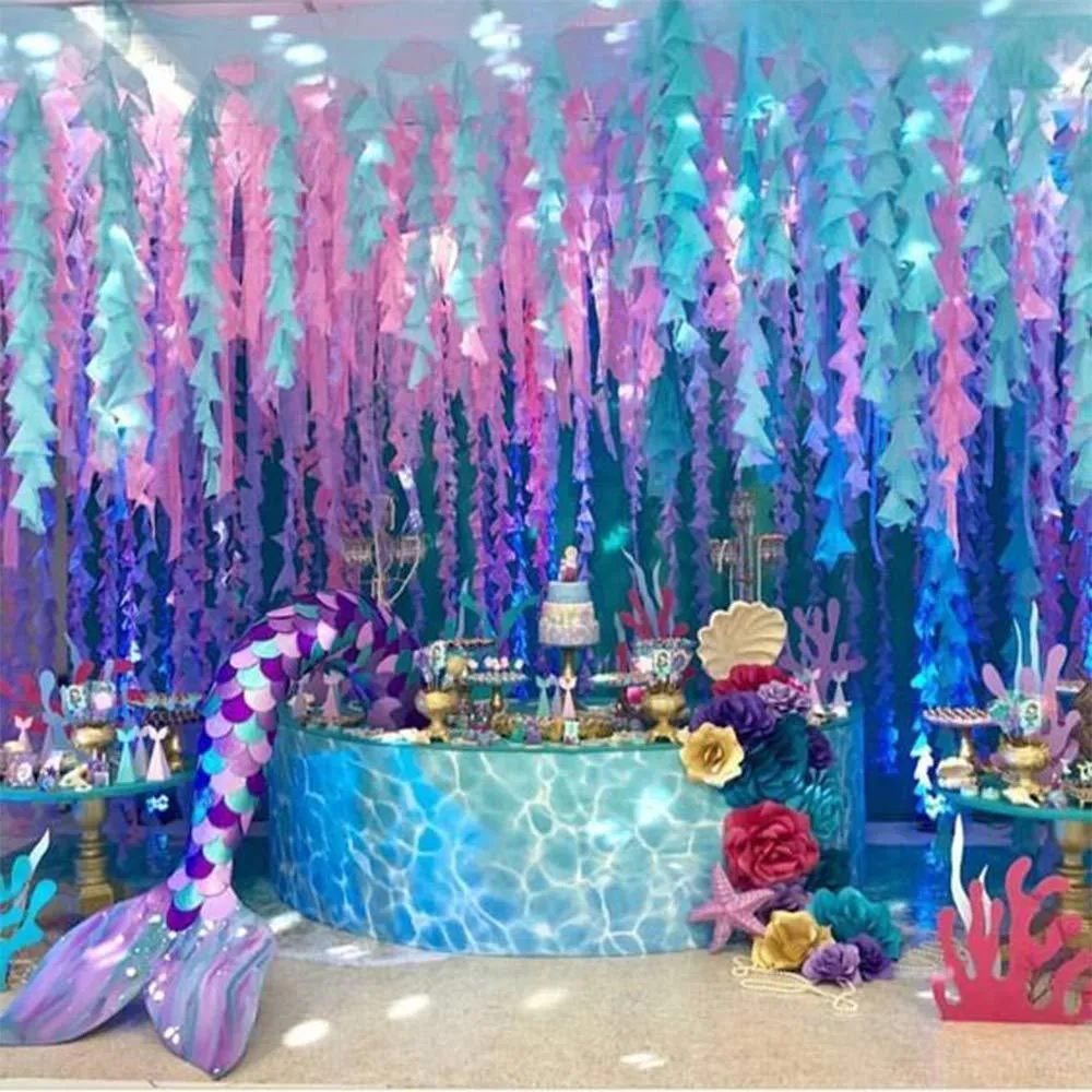 Purple Streamers Party Streamer 6 Rolls 4.5 Cm Crepe Paper Streamer ...