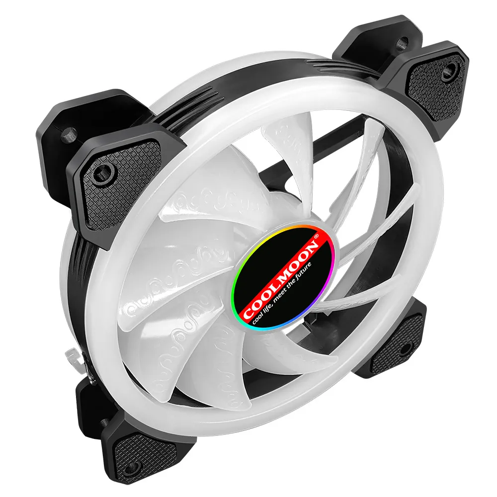 Computer Chassis Fan RGB PC Cooling Fan With Heatsink Dissipation ...