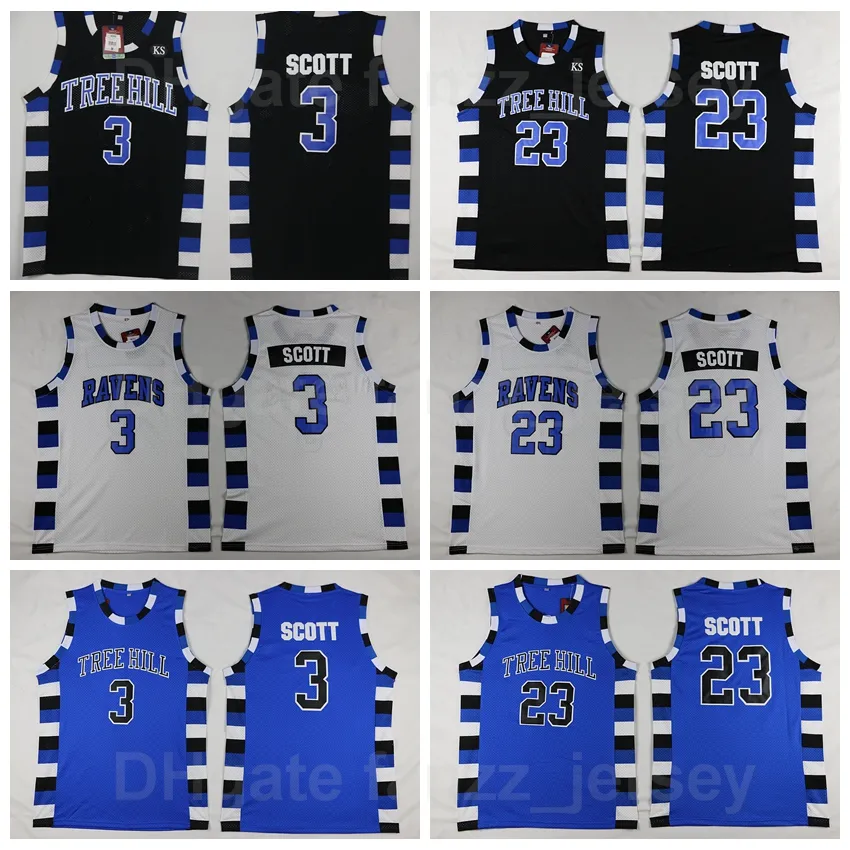 Moive Basketball Jersey Men One Tree Hill Ravens 23 Nathan Scott ...