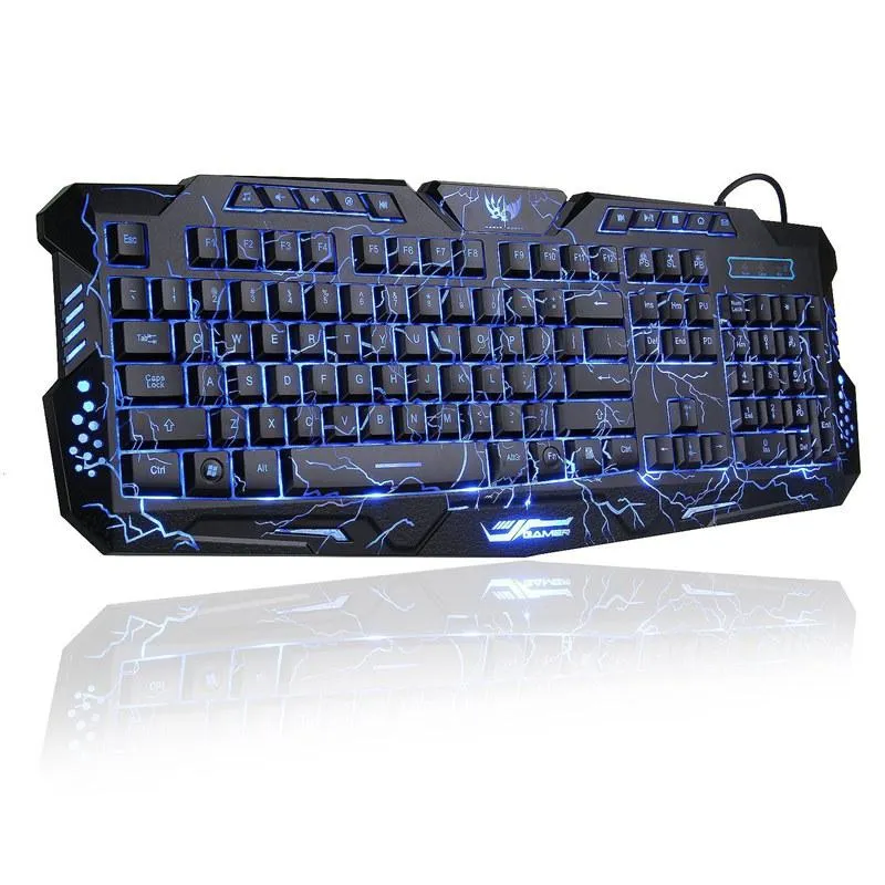 DHgate.com:3-Color LED Backlit Ergonomic Multimedia USB Crackle Gaming ...
