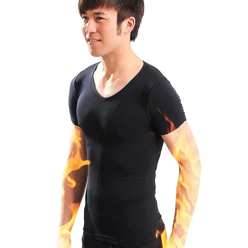 DHgate.com:Hygroscopic Abdomen Compression Shaper Shirt for Mens Body ...
