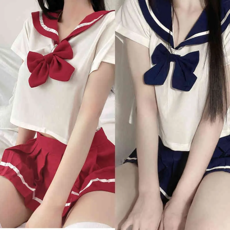Nxy Sexy Set Es Japón Coreano Jk Uniforme Cosplay Lencería Dirndl