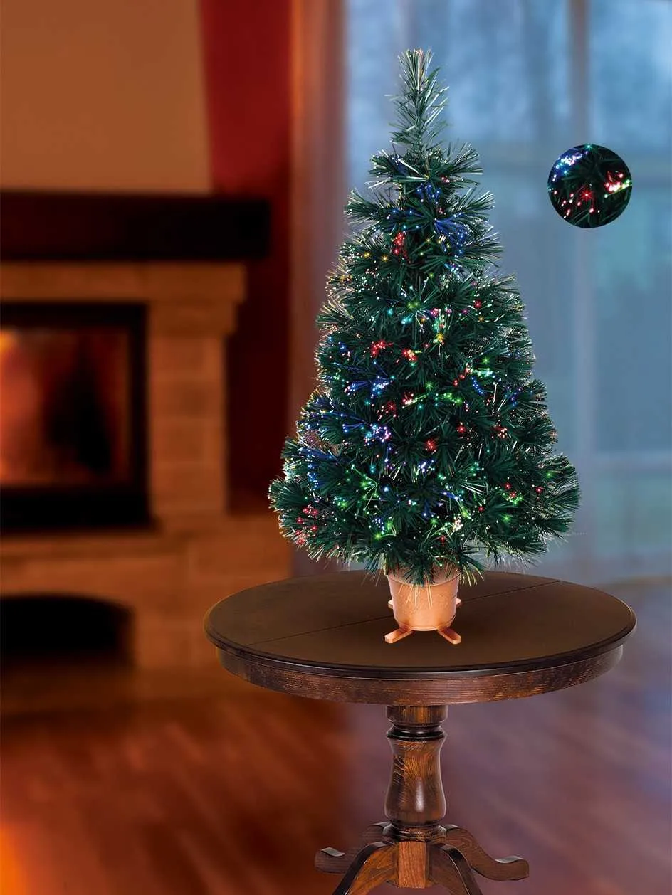 Rotating Fiber Optic Christmas Tree