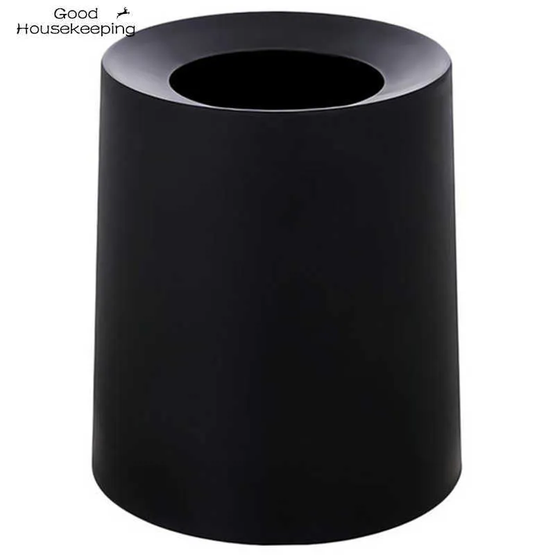 Round Waste Bin - Double-Layer Design, Ideal for Kitchen, Office ...