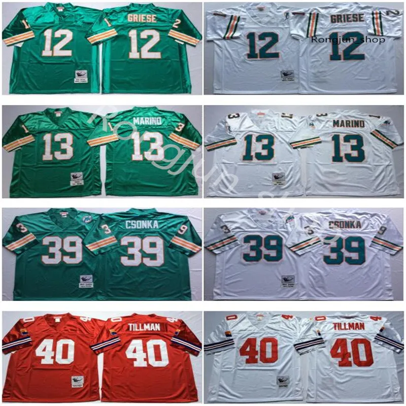 NCAA Man Foobtall 40 Pat Tillman Jersey 12 Bob Griese 13 Dan Marino 39 ...