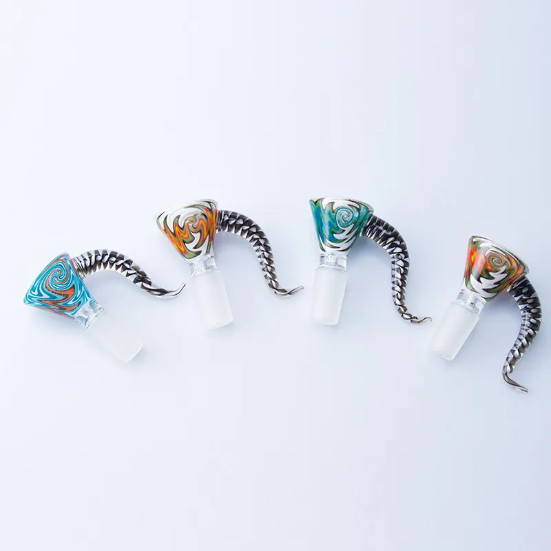 CSYC G072 Smoking Pipe Dab Rig Bong Bowls 14mm 18mm Male Wig Wag Glass ...