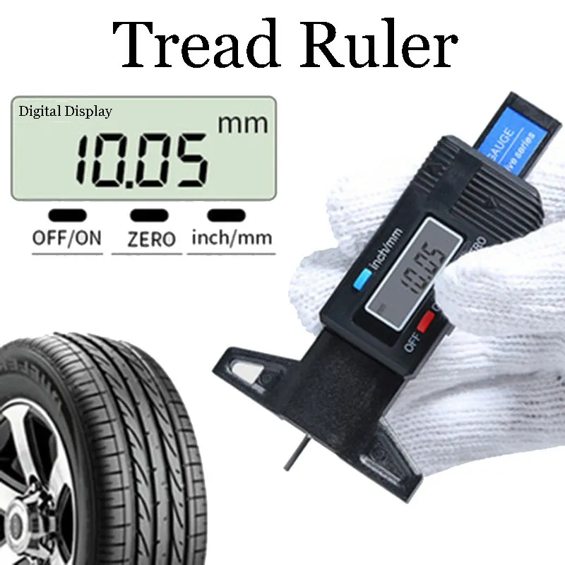 Digital Universal Tire Tread Depth Gauge Ruler For Autotrader ...