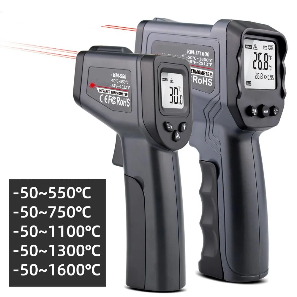 Wholesale Infrared Thermometer Gun, 50~1600 Degree Digital Pyrometer ...