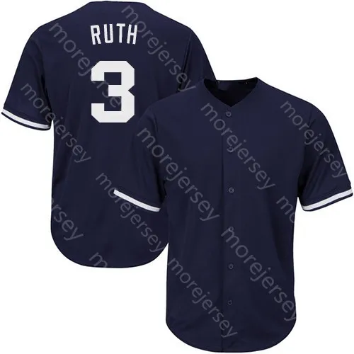 Babe Ruth Cooperstown Jersey With HOF Patch 1914 1929, Vintage Style In ...