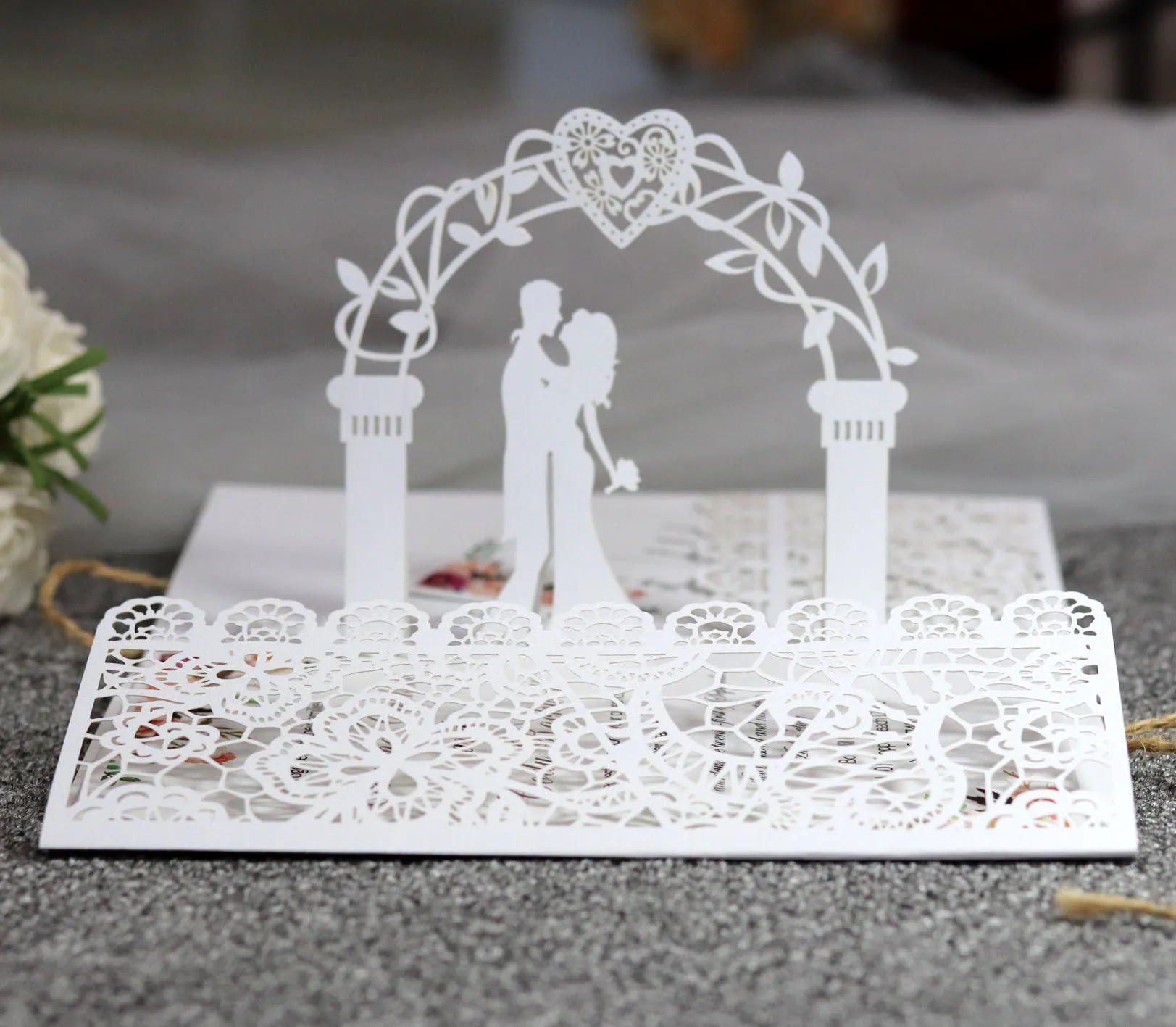 Pop Up Wedding Invitation Templates Proposal Pop Up Card. 3D Handmade
