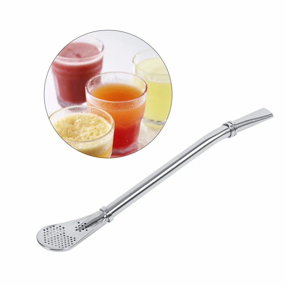 2-in-1 Stainless Steel Tea Straw & Filter - Reusable Drinking Straw ...