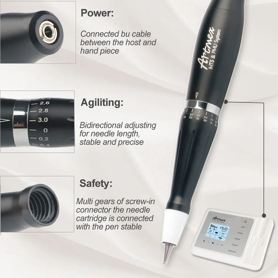 Portable Black Touch Screen Permanent Makeup Artmex Pmu Machine For ...