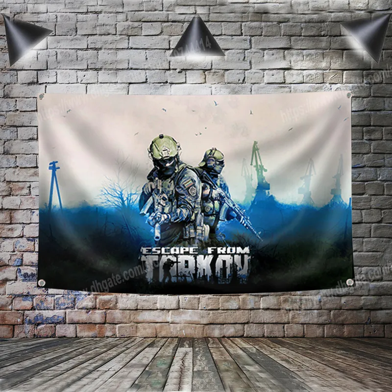 Tarkov Juneteenth Flag Banner Scape From Home Decoration With 4 ...