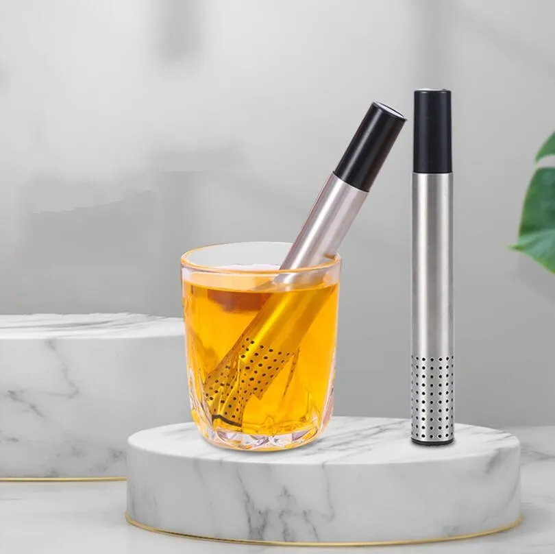 Stainless Steel Tea Infuser Stick - Portable Tea Strainer Pipe, Loose ...