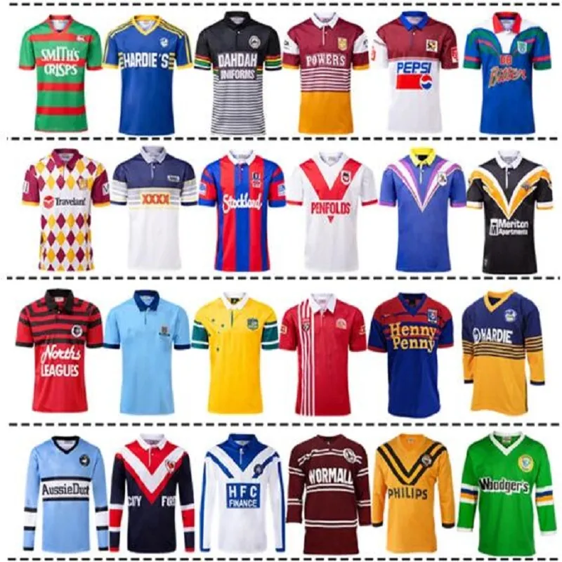 DHgate.com:Retro Rugby League Jersey, 1989 South Sydney Rabbitohs, 1991 ...