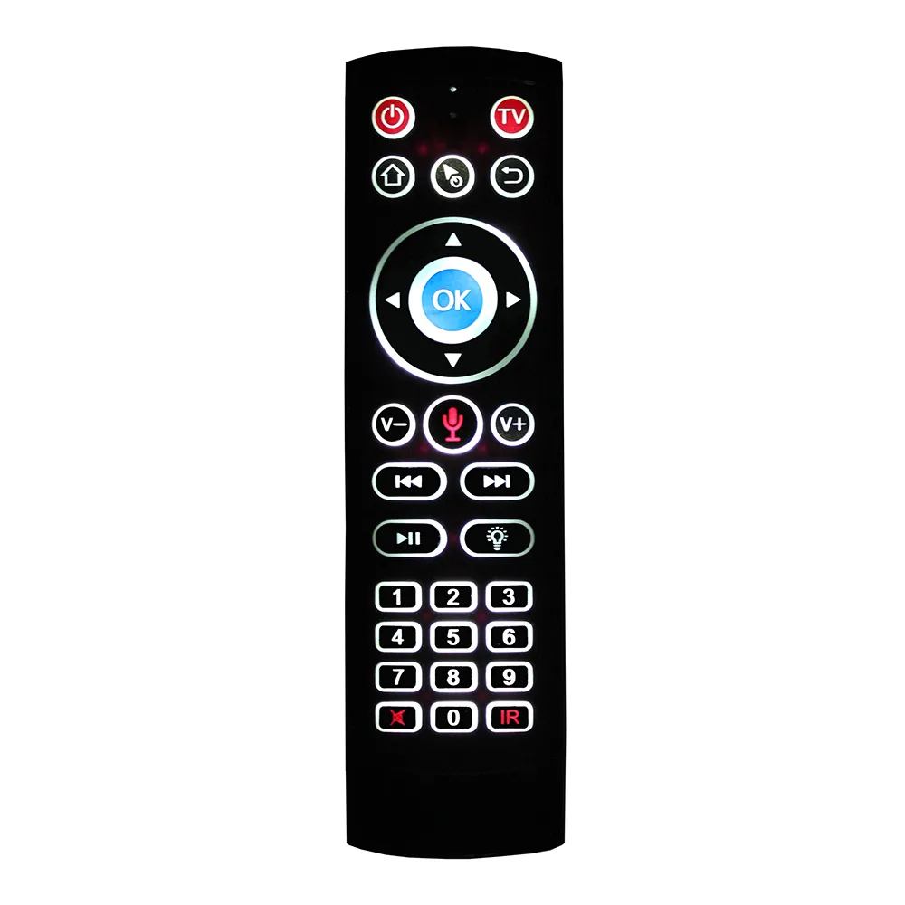 T1 Pro Max Backlight Voice Remote Control 2.4G Wireless Air Mouse Voice ...