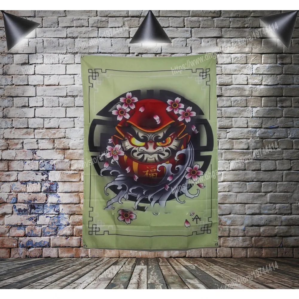 Japanese Tattoo Poster Flag Banner Home Decoration Hanging Flags 4 ...