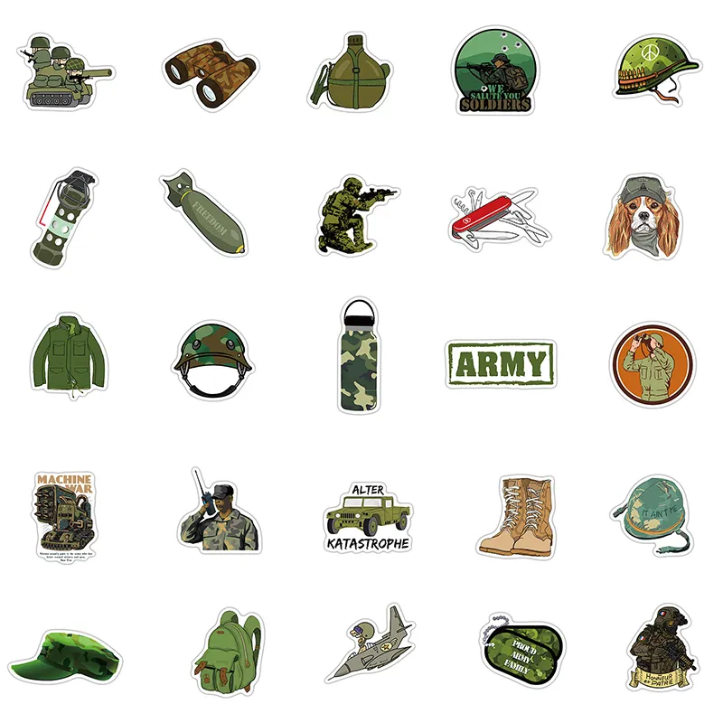 Military Dog Uniform Vinyl Stickers for Helmet Car Motorcycle Luggage ...