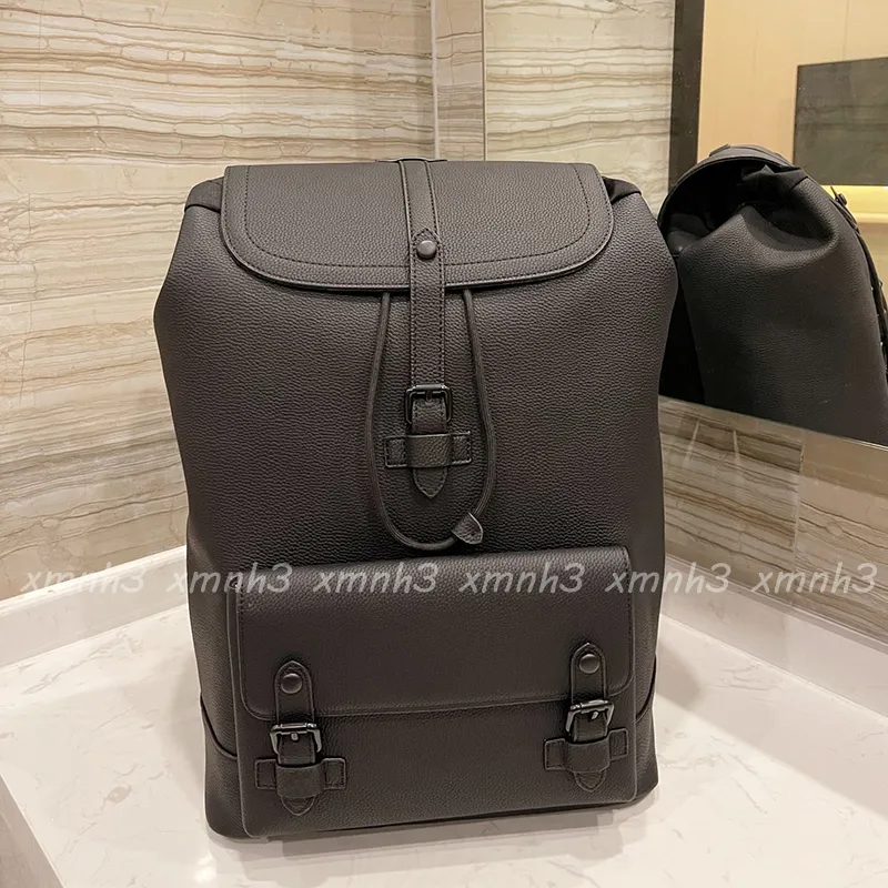 DHgate.com:Mens Designer Black Leather Backpack, Luxury Travel Bag ...