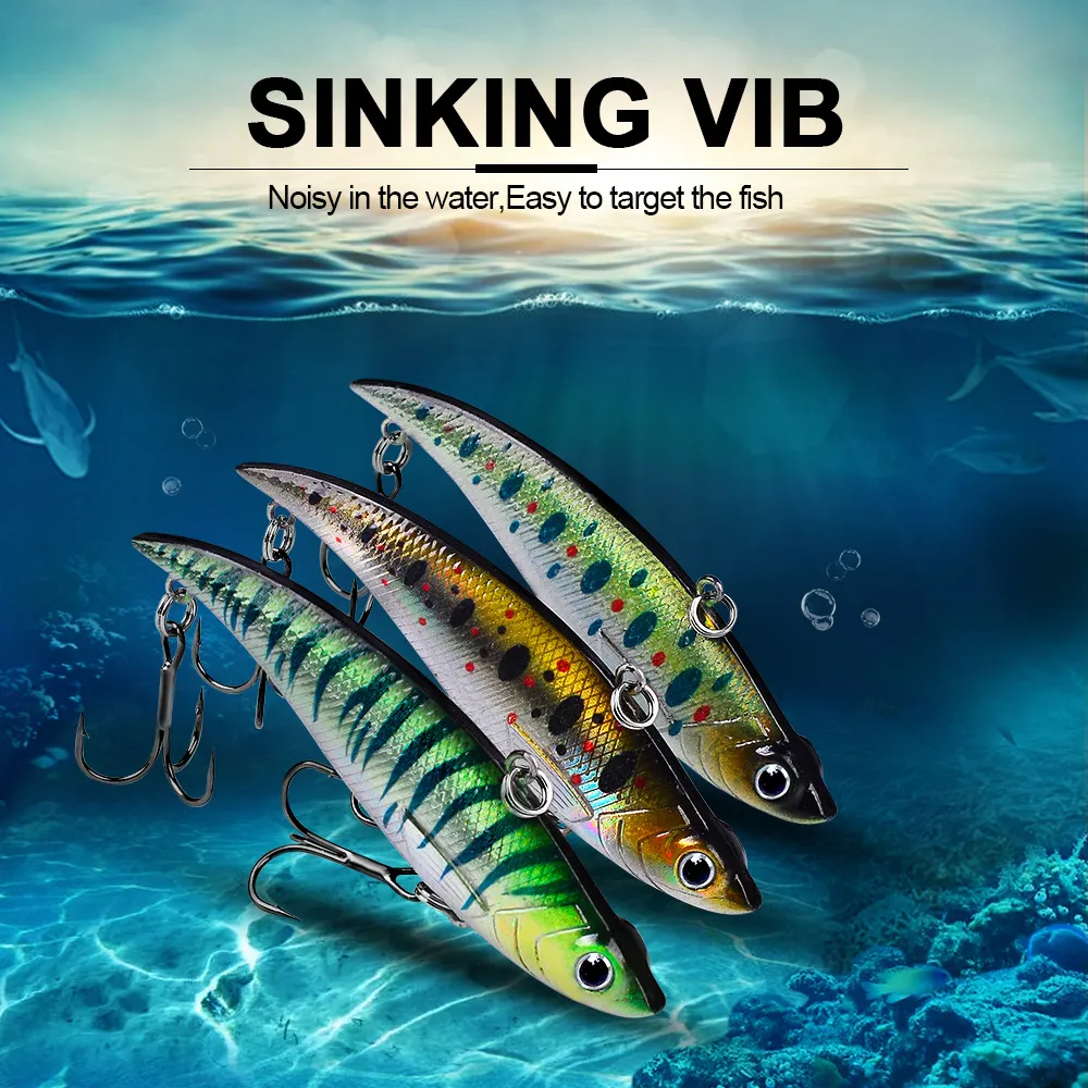 5-Color VIB Fishing Lure: 9cm Sinking Hard Bait for Bass & More ...