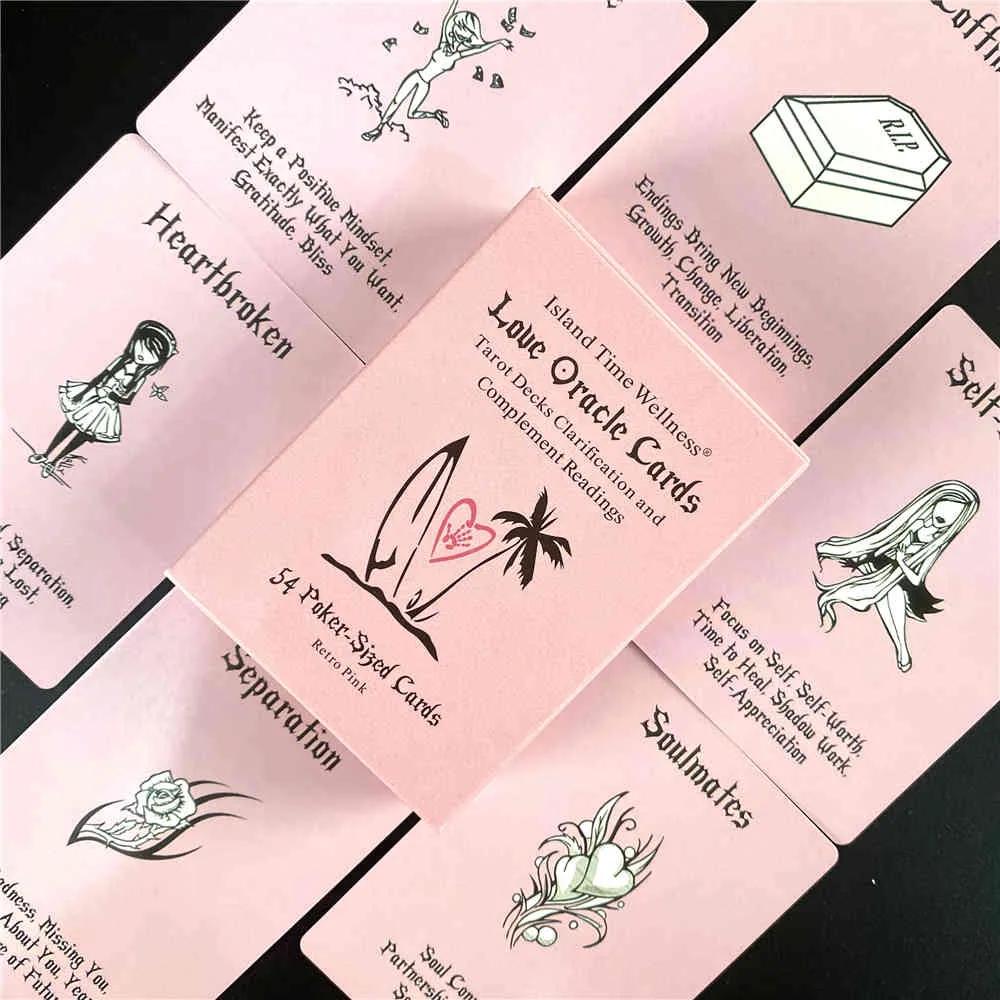 Pink Island Time Wellness Love Oracle Cards The Hunger Board Game With ...
