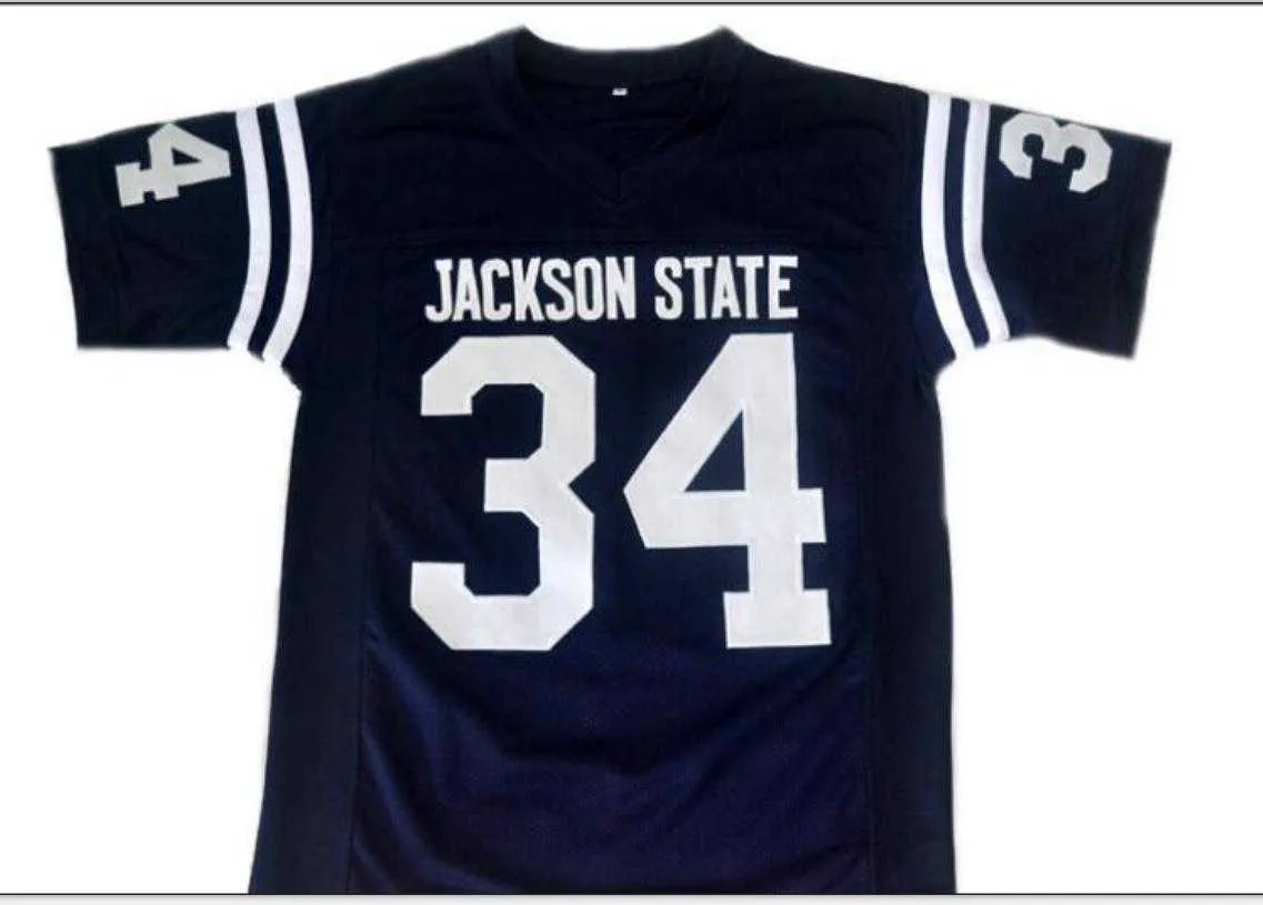 Custom Men Youth Women Vintage #34 WALTER PAYTON JACKSON STATE College ...