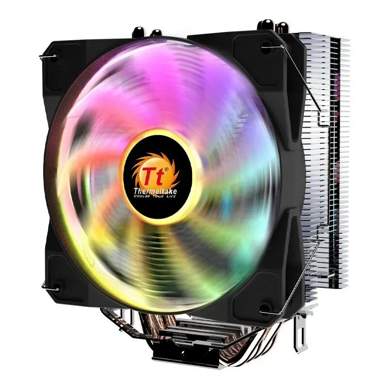 Thermaltake S400 RGB computer cooler with 4 Heat Pipes Fan, 4Pin PWM ...