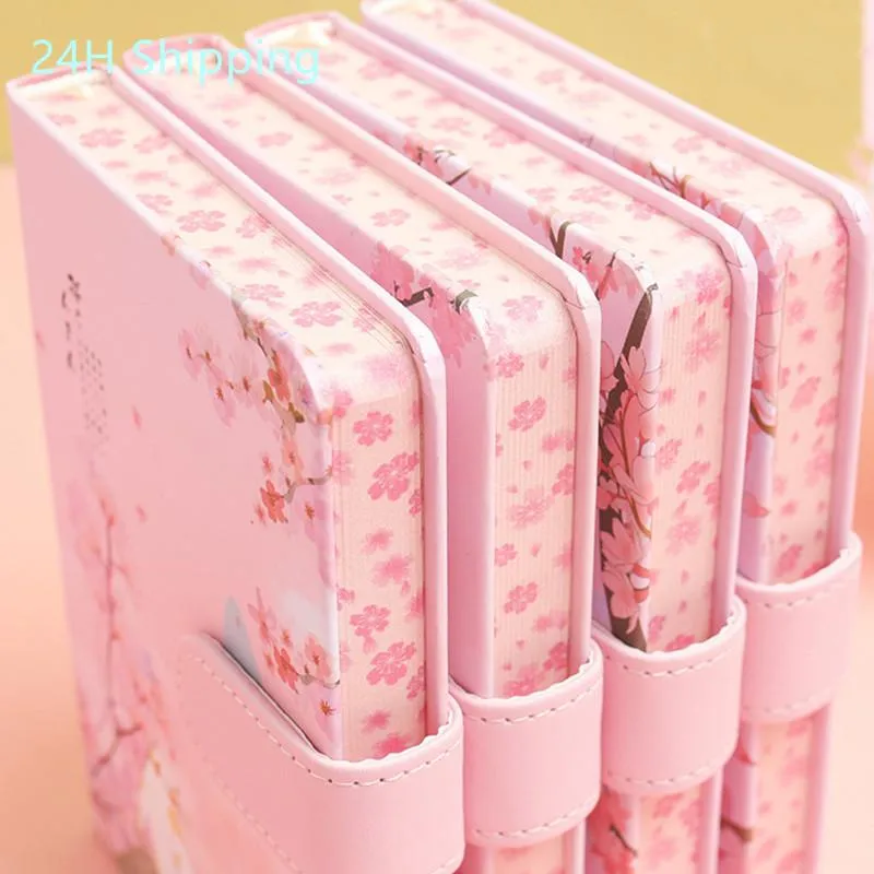 DHgate.com:Cherry Blossom Japanese Notebook - 2024 Thickened Grid Diary ...