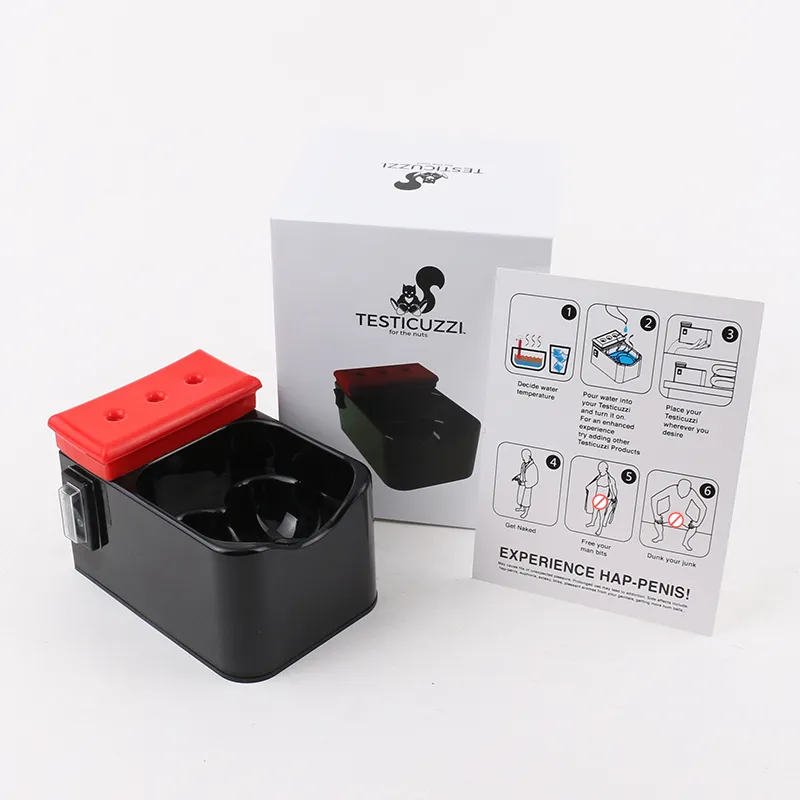 Testicuzzi: Testicle Relaxation Tub - Bubbling Massager for Men, Black ...