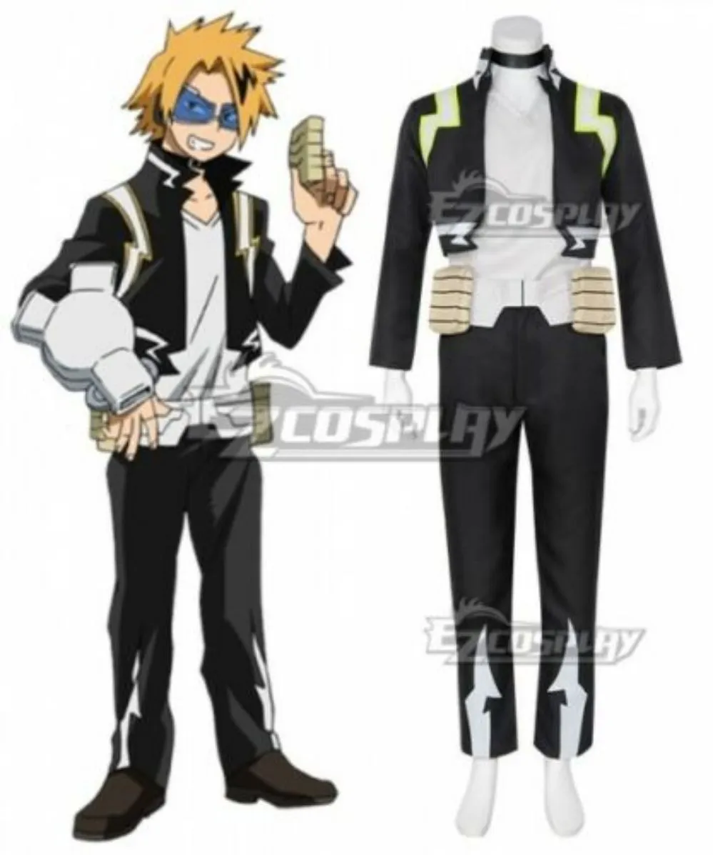 Boku No Hero Academia Denki Kaminari Uniform Halloween Cosplay Costume ...