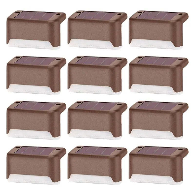 DHgate.com:12pcs Solar LED Handrail Stair Lights, Outdoor Landscape ...