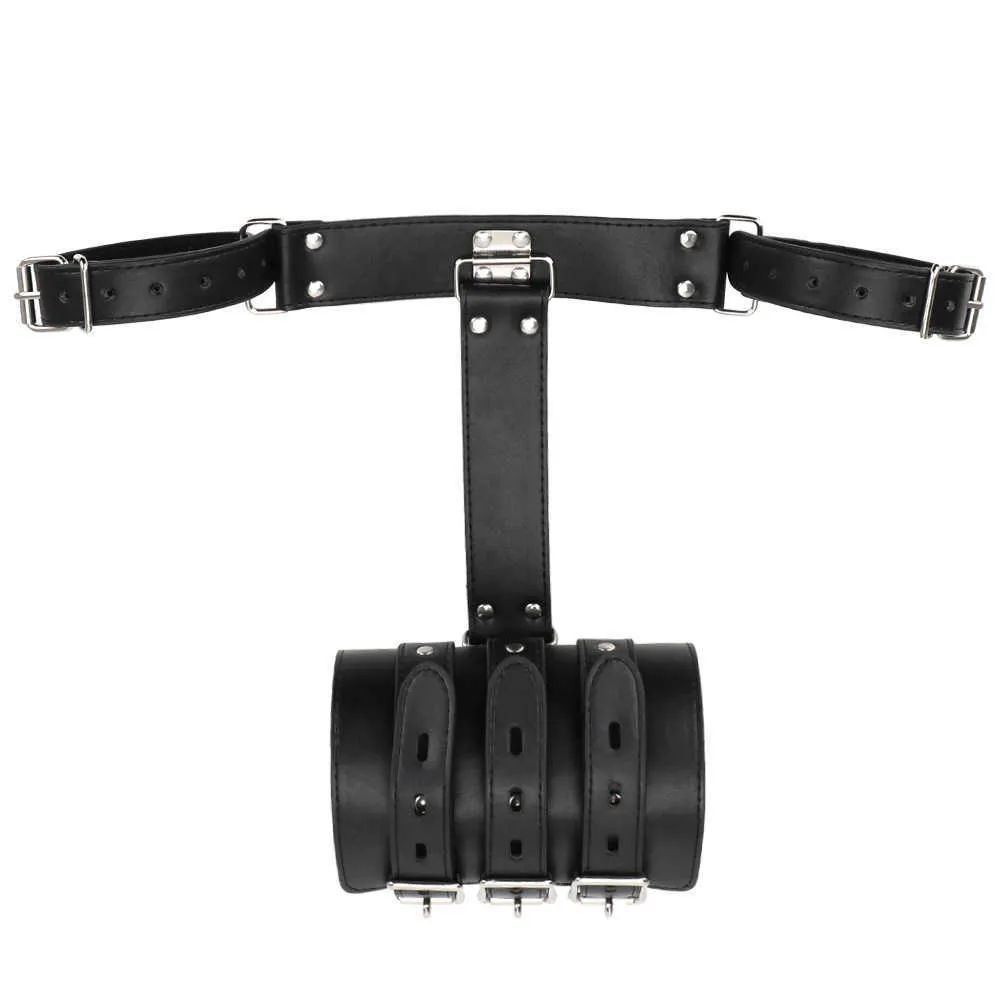 OLO Adjustable PU Leather Wrist Restraints Arms Behind Back Binder ...