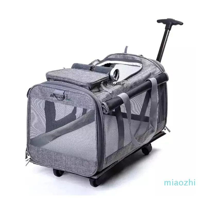 DHgate.com:Portable Pet Trolley Suitcase Bag - Outing Cat Dog Luggage ...