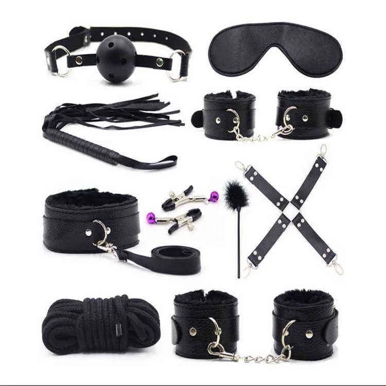 Ten Piece Restraint And Sensory Exploration Set Plush Bondage Kit With ...